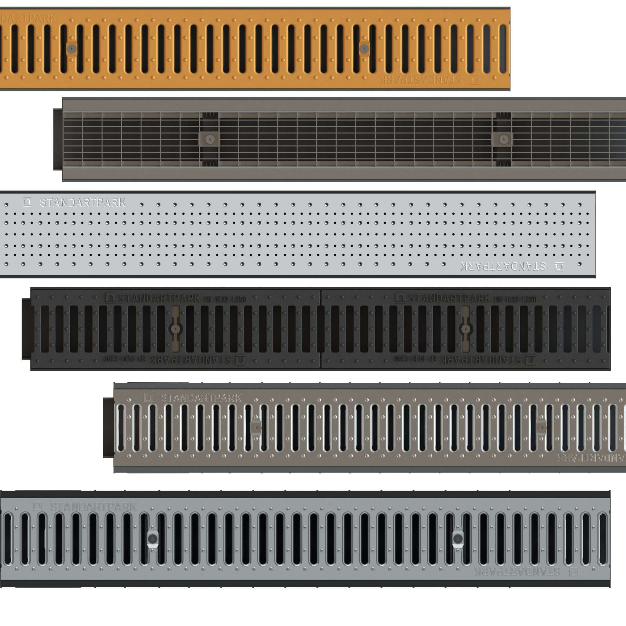 4-Inch Trench Drain Channel Grates | 4-Inch Drain Covers – Vodaland