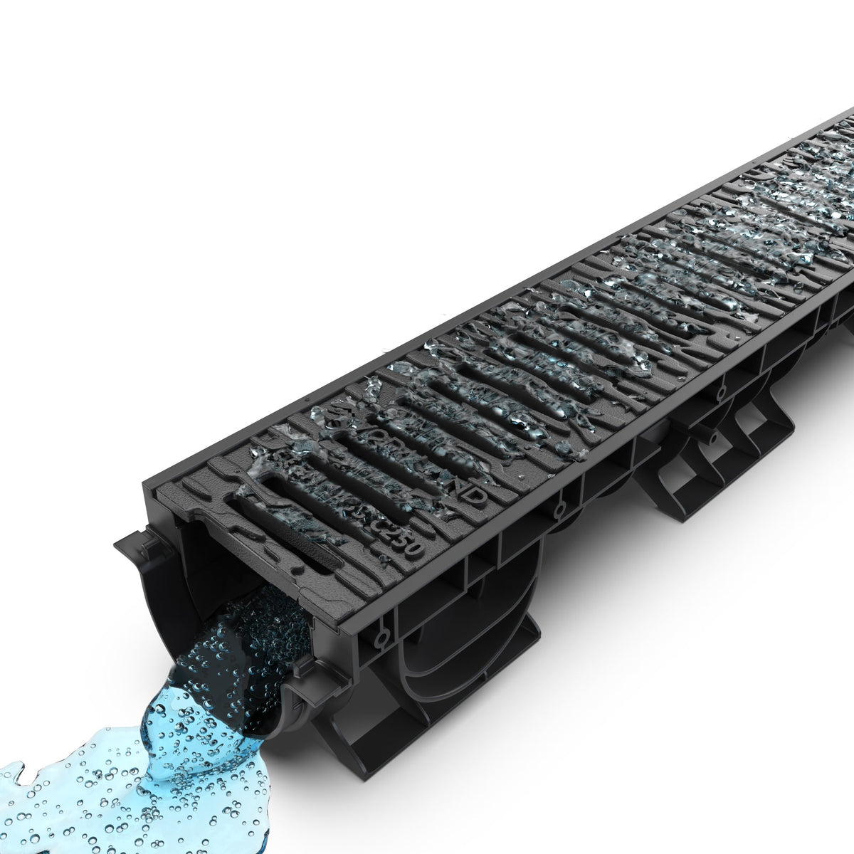 4" Channel Ductile Cast Iron Slot Drain Package | Vodaland USA
