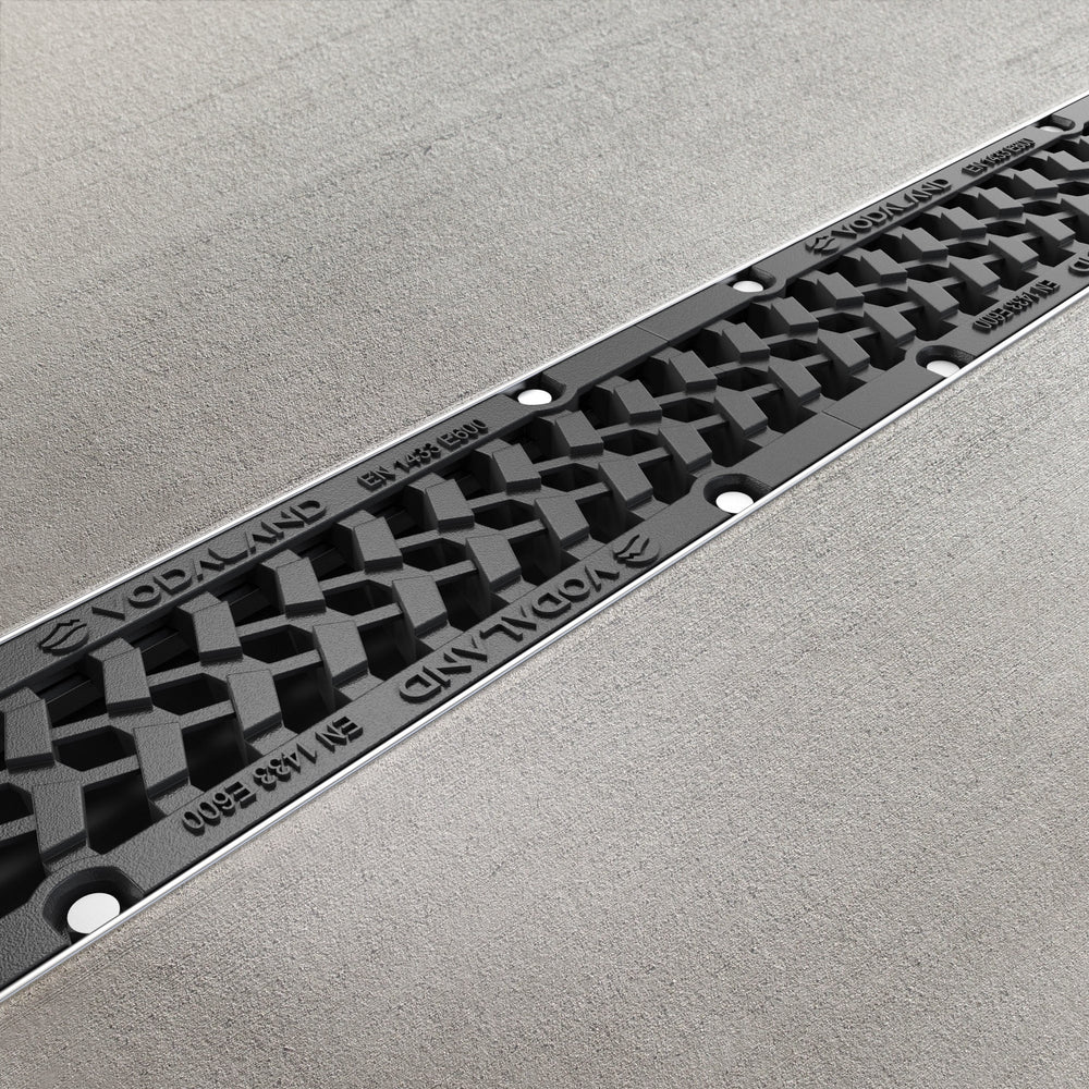 4" Fiber Reinforced Pre-Slope Concrete Channel 1% Slope