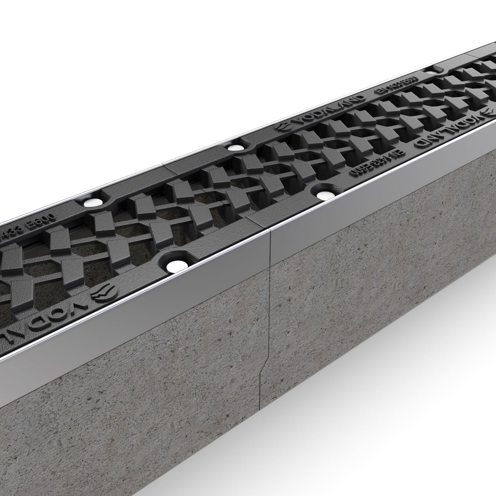 4" Fiber Reinforced Pre-Slope Concrete Channel 1% Slope
