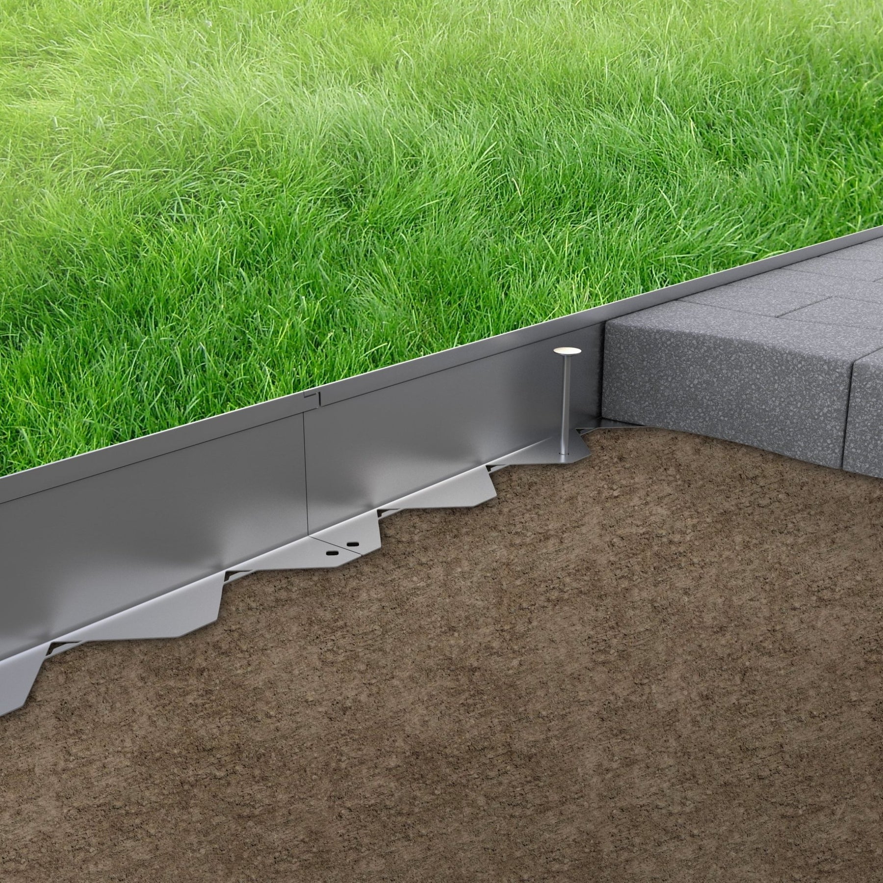 Galvanized Steel Edging System | Vodaland