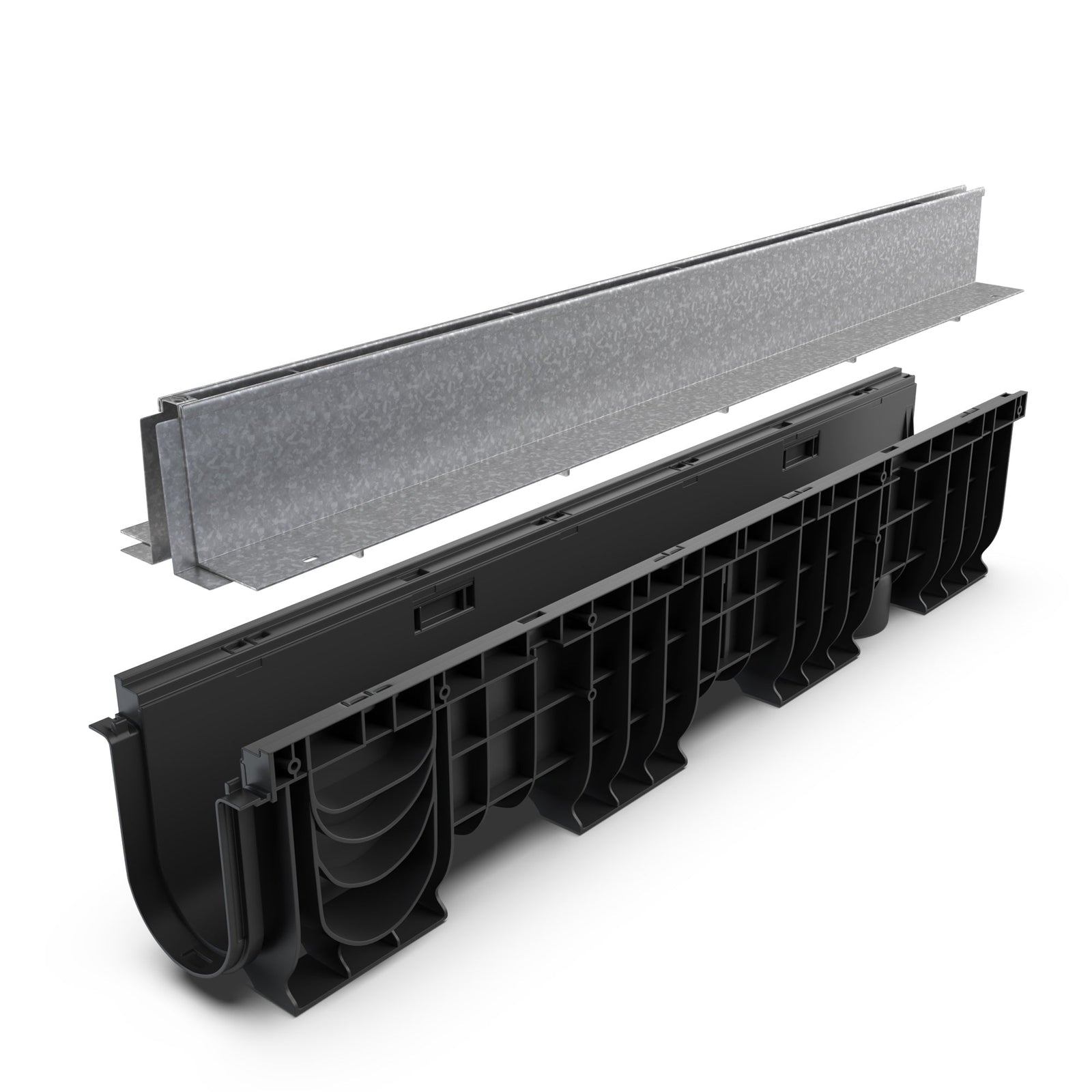 Galvanized Steel Slot Drain - Metal Drainage | Vodaland USA