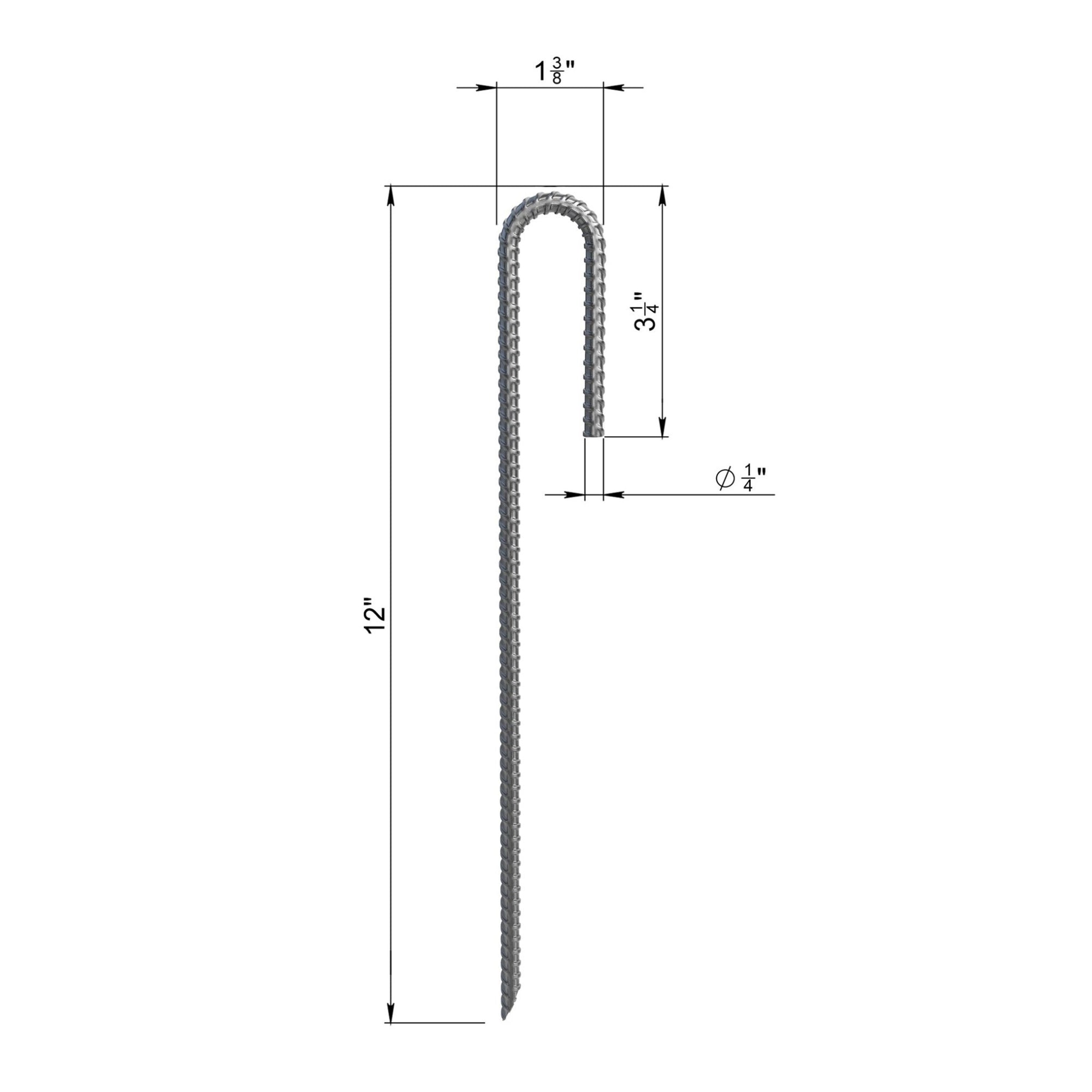 J Hook Rebar Anchors - Rebar Ground Stakes | Vodaland USA