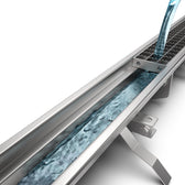 Stainless Steel Pre Sloped Channel Drain - 2 inch | Vodaland USA