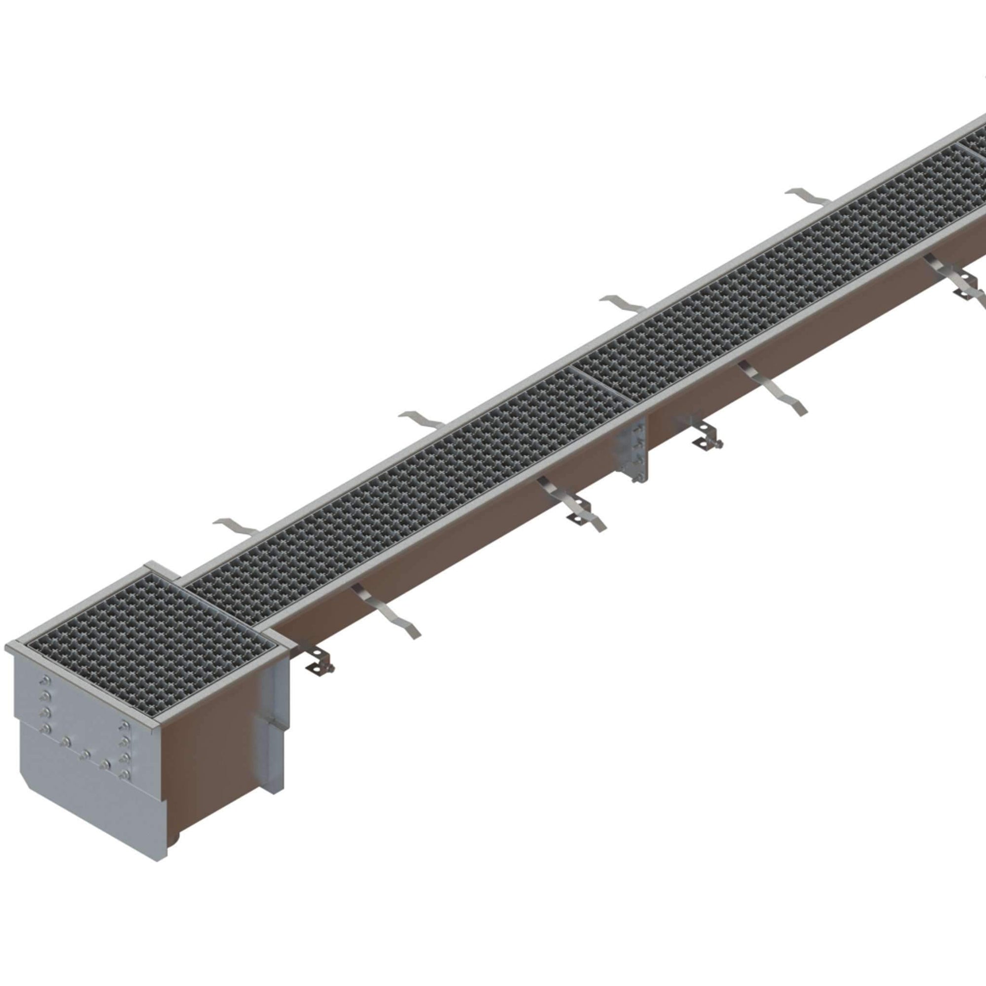 Inline Stainless Steel Catch Basin for Pre Slope Channel Drains